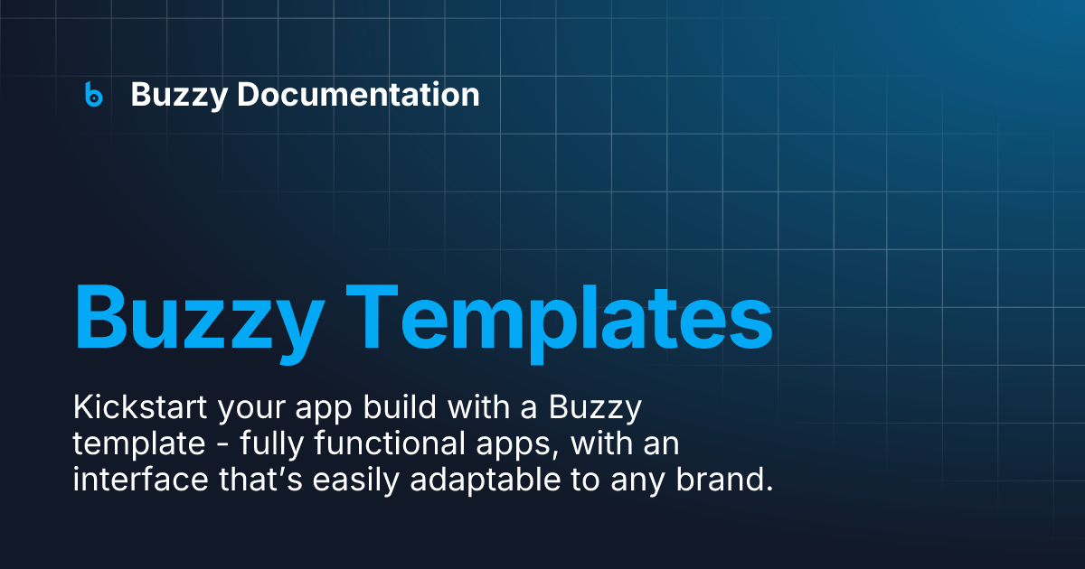 Buzzy Templates | Buzzy Documentation